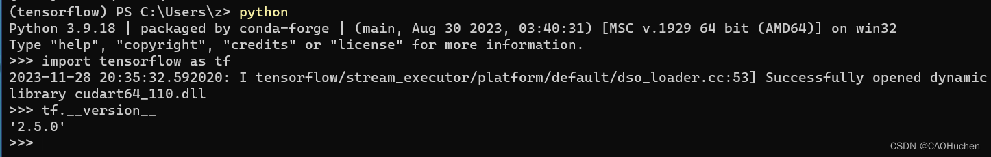 TensorFlow_gpu2.5.0安装_tensorflow2.5-CSDN博客