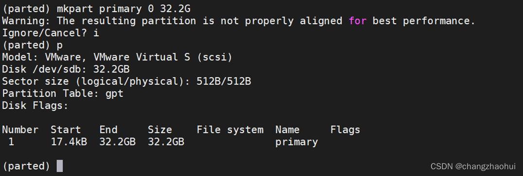 linux硬盘分区并挂载（parted工具超2T硬盘可用）_linux挂载磁盘 parted-CSDN博客