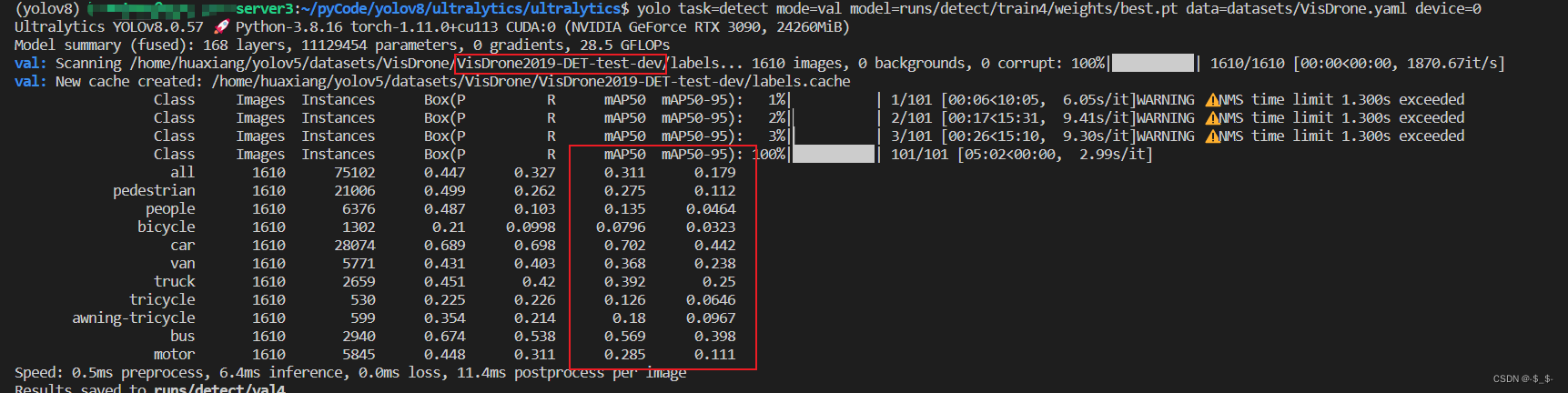 【目标检测算法实现之yolov8】yolov8训练并测试VisDrone数据集_yolov8 visdrone-CSDN博客