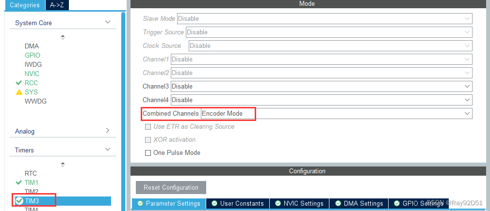 STM32学习笔记：使用CUBE MX设置定时器工作在编码器模式_stm32cubemx 编码器-CSDN博客