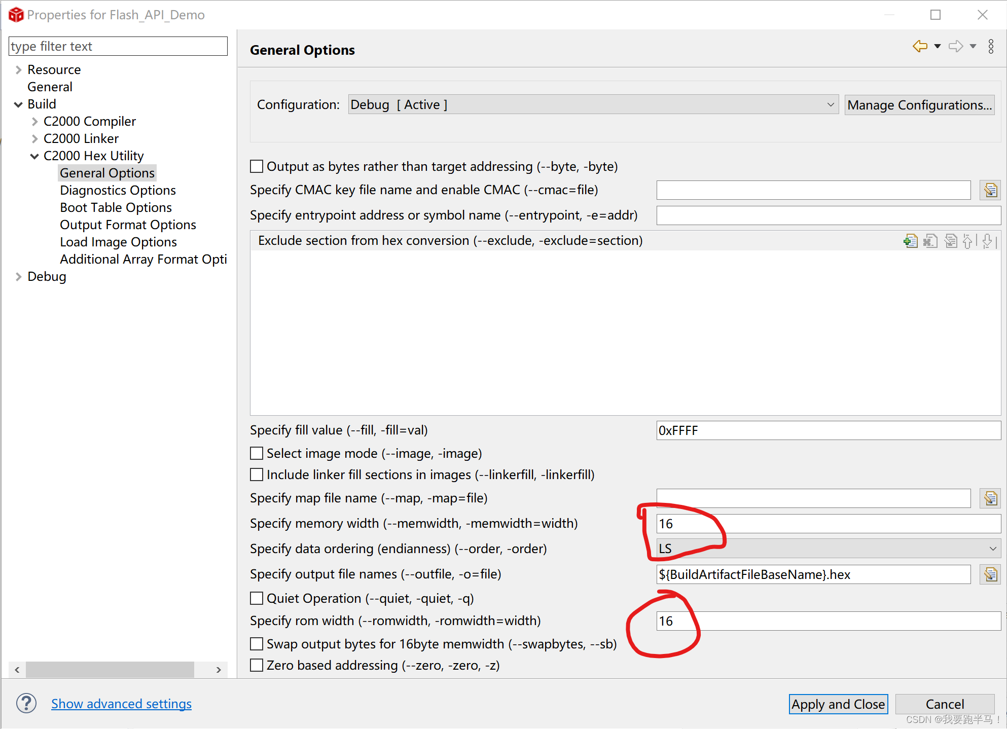 使用CCS12.2为C2000(DSP28335)生成.bin文件和.hex文件_ccs生成bin文件-CSDN博客