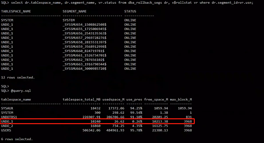 Oracle实用小技巧：UNDO 100%占用不释放解决办法_undo表空间如何释放-CSDN博客