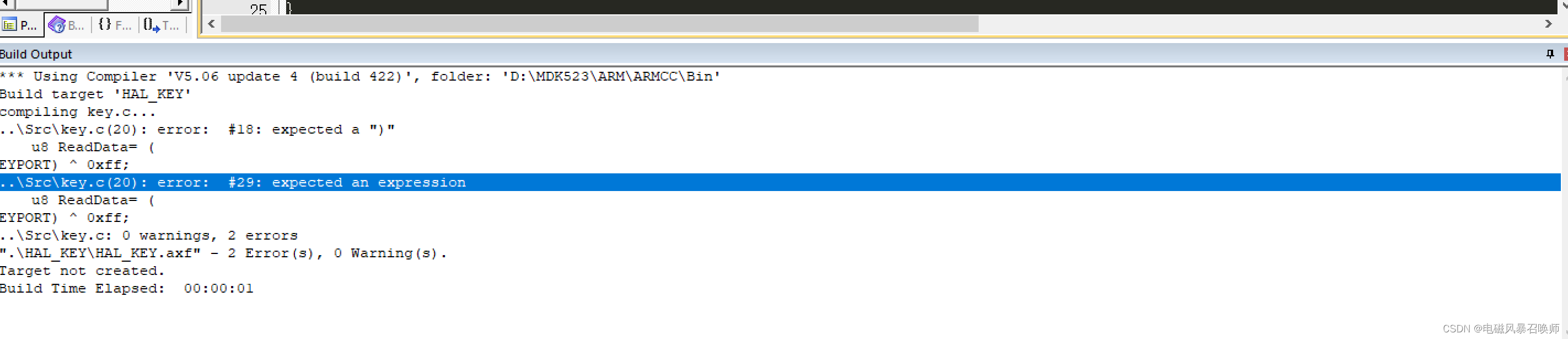 Keil 5报错：expected an expression_keil5 expected expression-CSDN博客