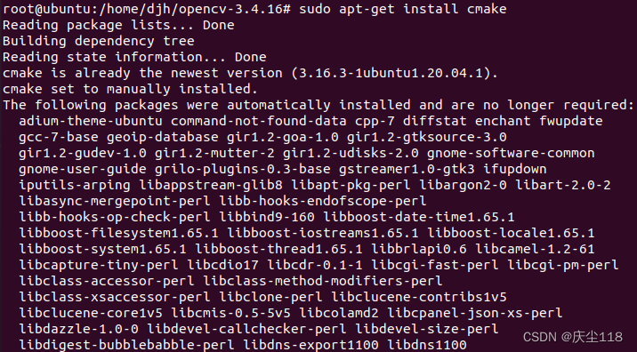 Ubuntu20.04下OpenCV3.4.16的安装及使用示例_opencv3.4.16安装教程-CSDN博客