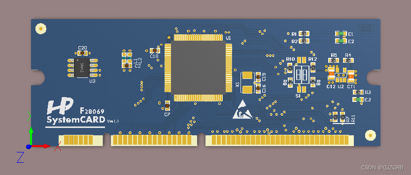 基于tms320f28069 设计systemcard应用dsp硬件控制板（原理图pcb）工程文件，ad09设计的工程文件f28069的文件 Csdn博客