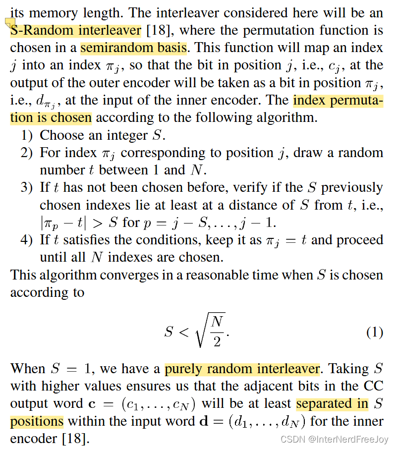 Matlab实现s随机交织 S Random Interleavermatlab交织 Csdn博客