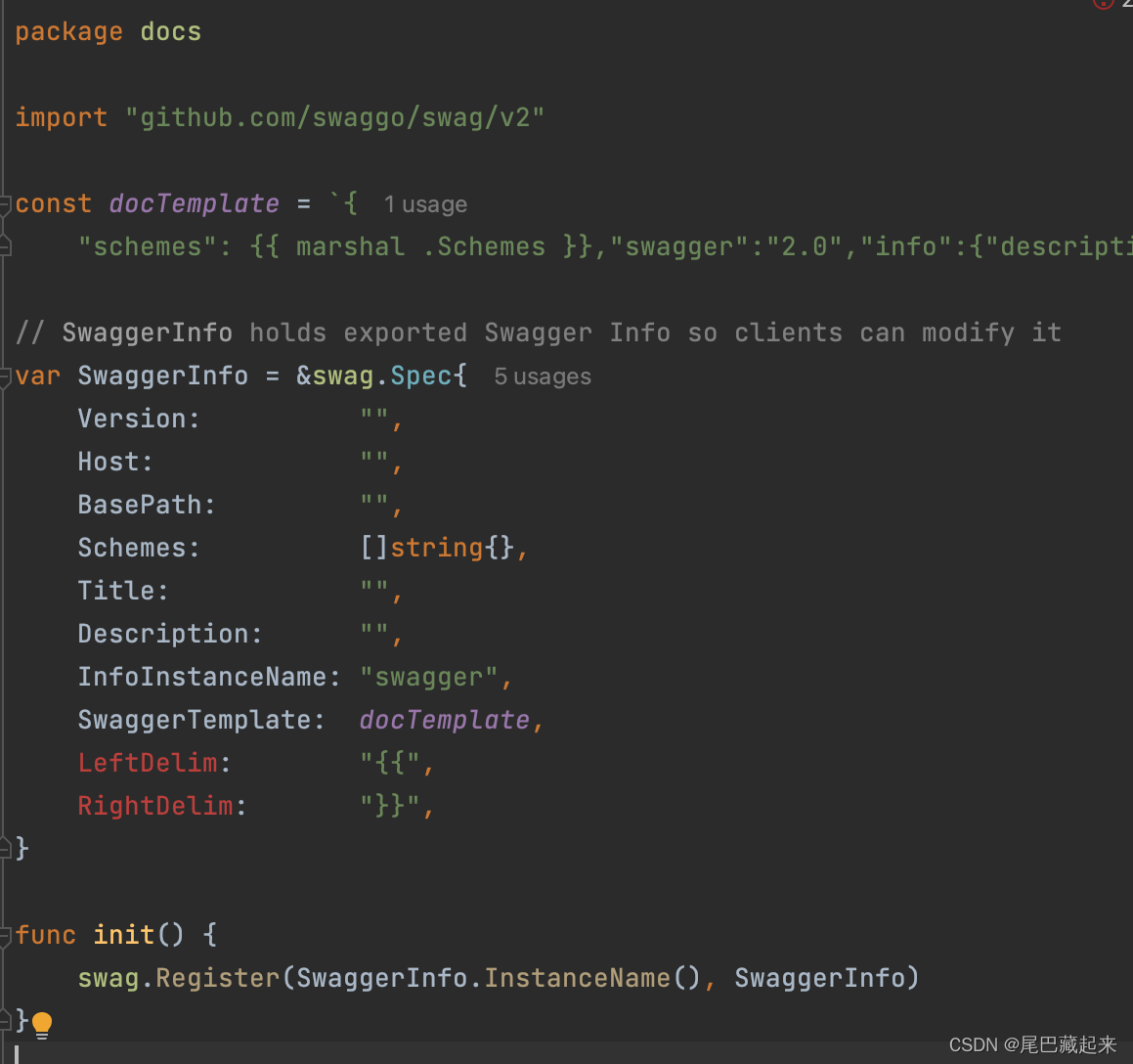 go Swagger使用时生成 LeftDelim: “{{“,RightDelim: “}}“,问题_leftdelim: "{{", rightdelim: "}}",-CSDN博客