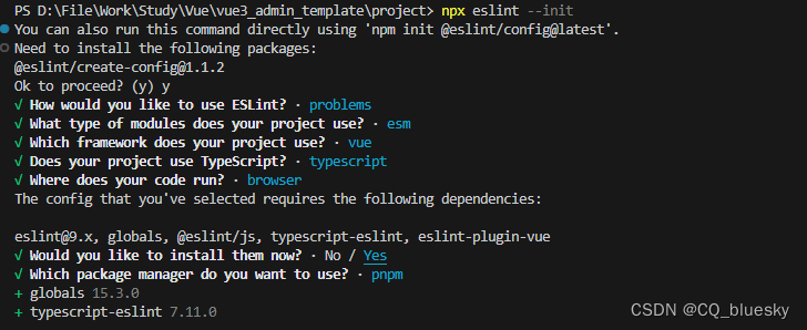 安装ESLint问题_npx eslint --init-CSDN博客