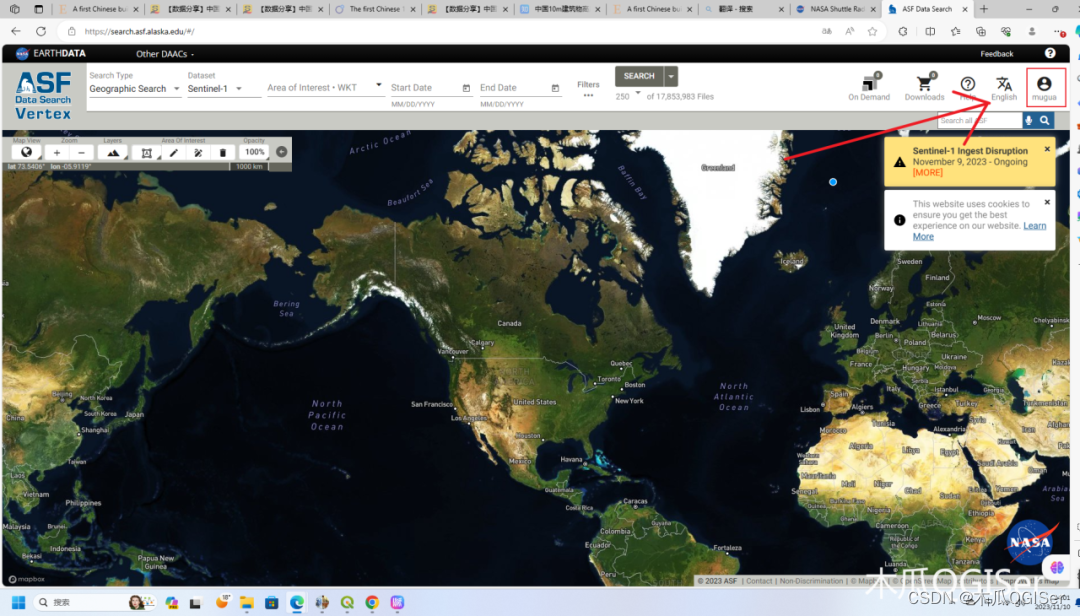 12.5m分辨率重采样DEM(ALOS PALSAR)数据下载教程_alosdem数据下载-CSDN博客