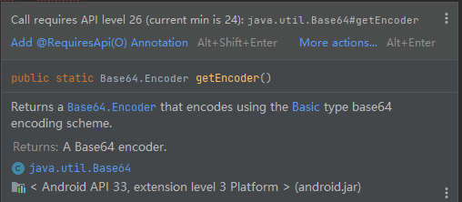 （转载）Base64.getDecoder()和getEncoder()加密/解密方法版本兼容问题_base64.getencoder()-CSDN博客