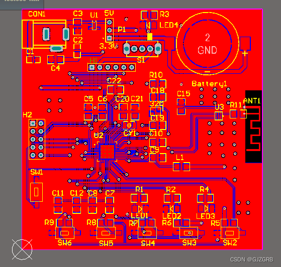 基于CC2540芯片QFN40最小系统蓝牙基站开发板硬件（原理图+PCB+BOM）文件，AD09设计的项目工程文件_cc2540 pcb-CSDN博客