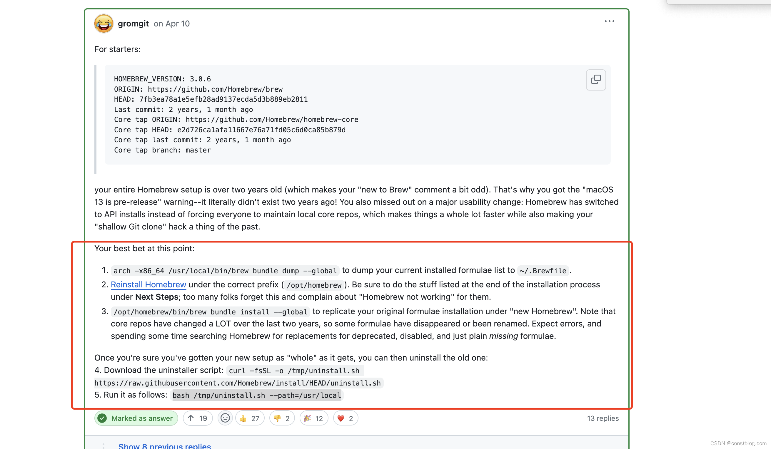Cannot install in Homebrew on ARM processor in Intel default prefix_cannot install homebrew-CSDN博客