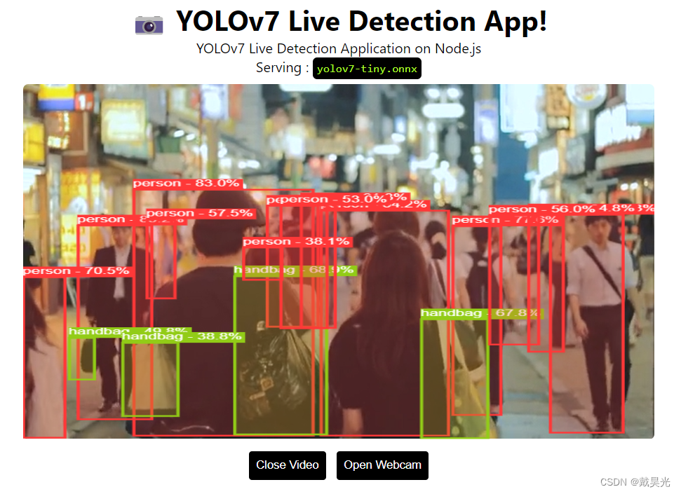 在web端实现基于yolov7的实时目标检测_yolov7 web端-CSDN博客