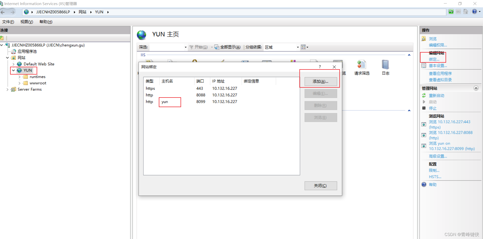 IIS部署 主机名 访问_通过主机名访问iis-CSDN博客