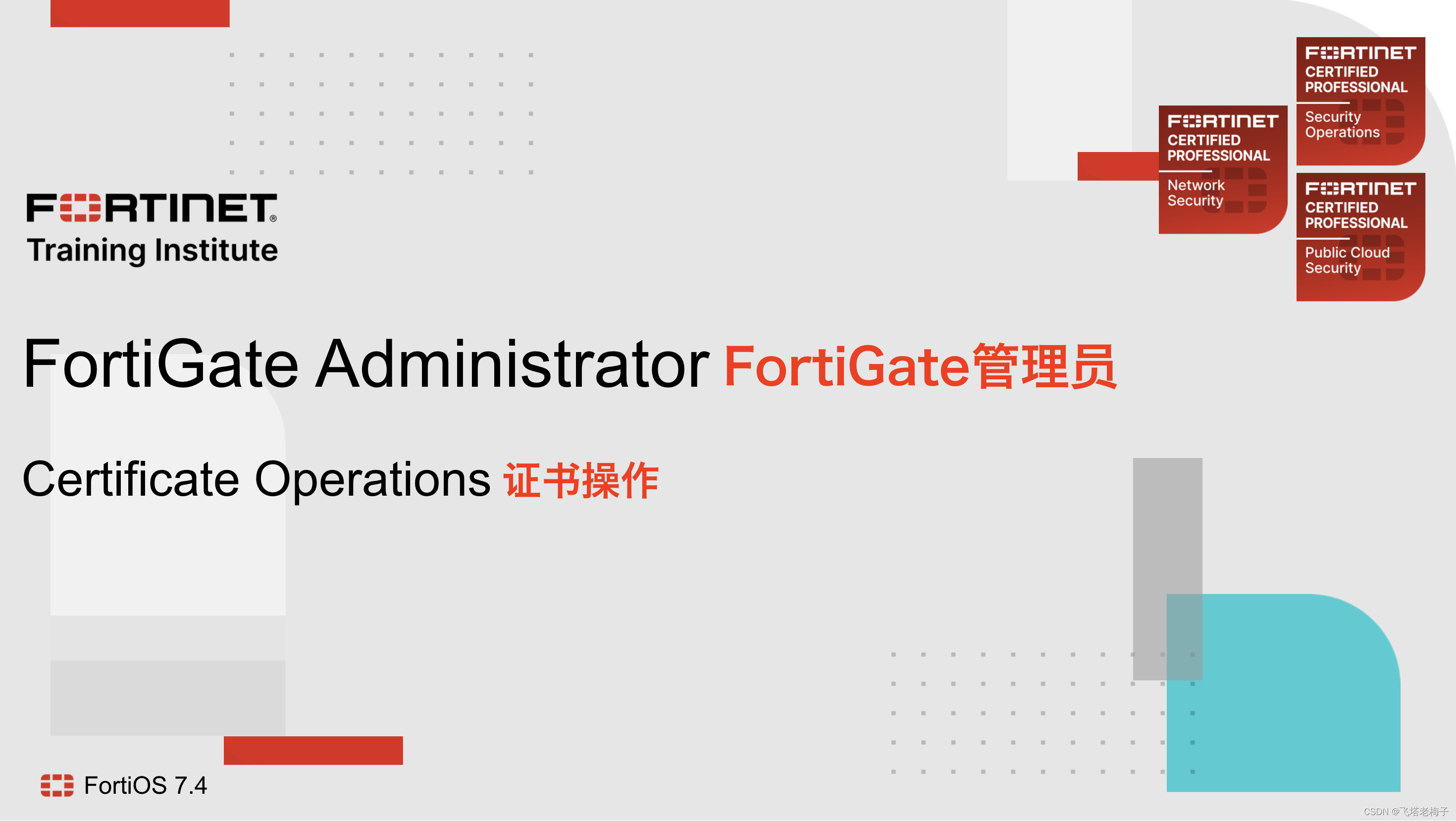 教程篇(7.4) 06. 证书操作 & FortiGate管理员 Fortinet网络安全专家 NSE4_飞塔防火墙如何查询用户流量-CSDN博客