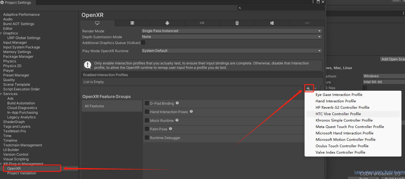 【Unity】简易配置可运行的VR项目_unity的openxr配置-CSDN博客