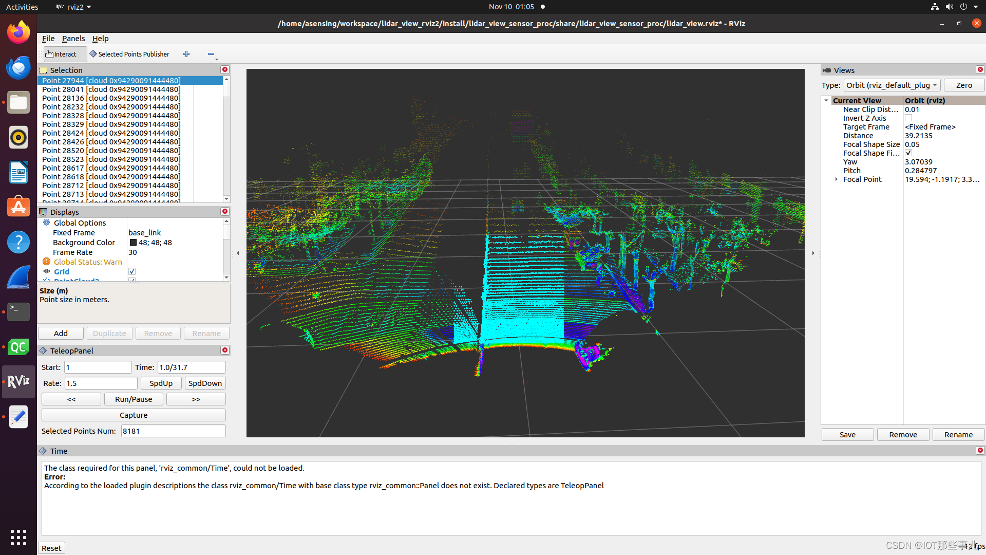 foxy rviz2 “rviz_common/Time“报错问题_rviz the class required for this panel, , could no-CSDN博客