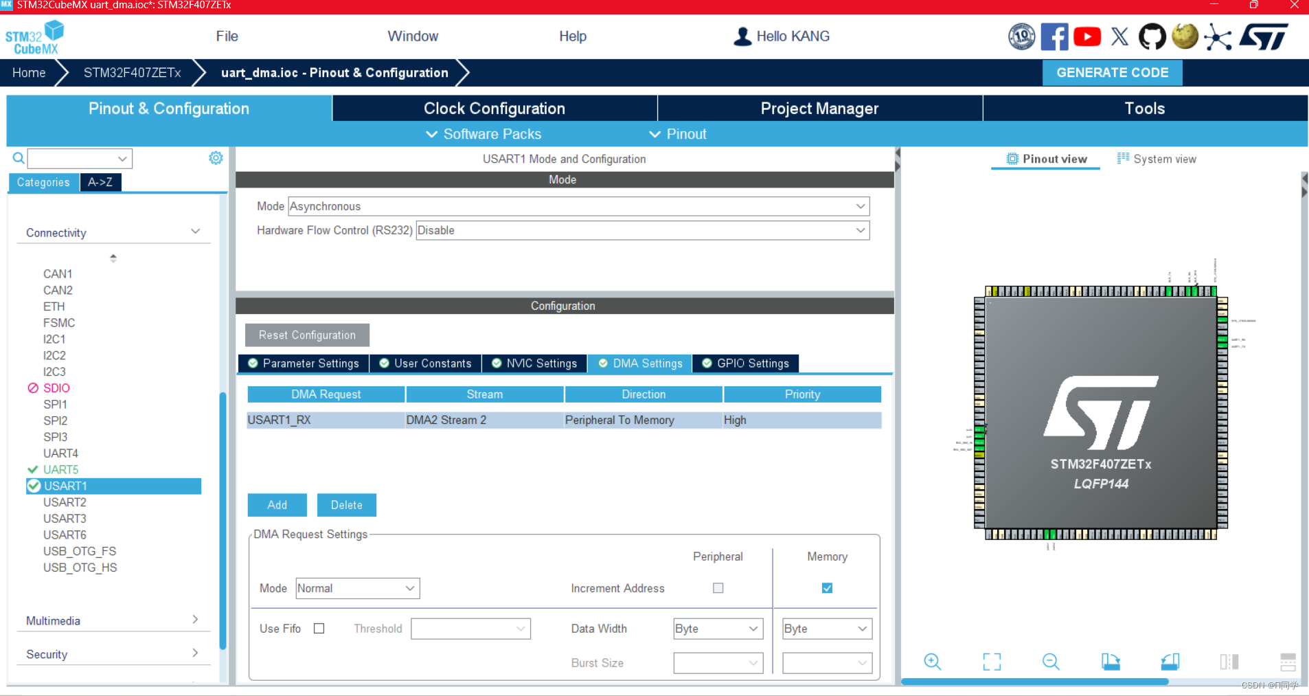 STM32LL库编程系列第三讲——USART+DMA通信_ll库 usart dma-CSDN博客