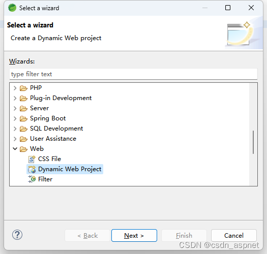spring-tool-suite STS4 没有动态WEB项目 （Dynamic Web Project）选项_spring tool suite4 中web-CSDN博客