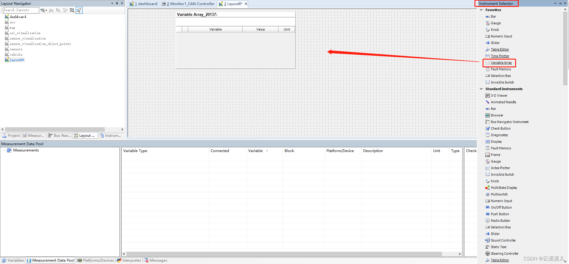 dSPACE ControlDesk使用简介（仪表板以及布局控件使用、总线信号监测）-CSDN博客