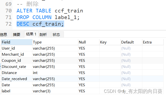 SQL项目——O2O优惠券使用预测之数据处理-CSDN博客