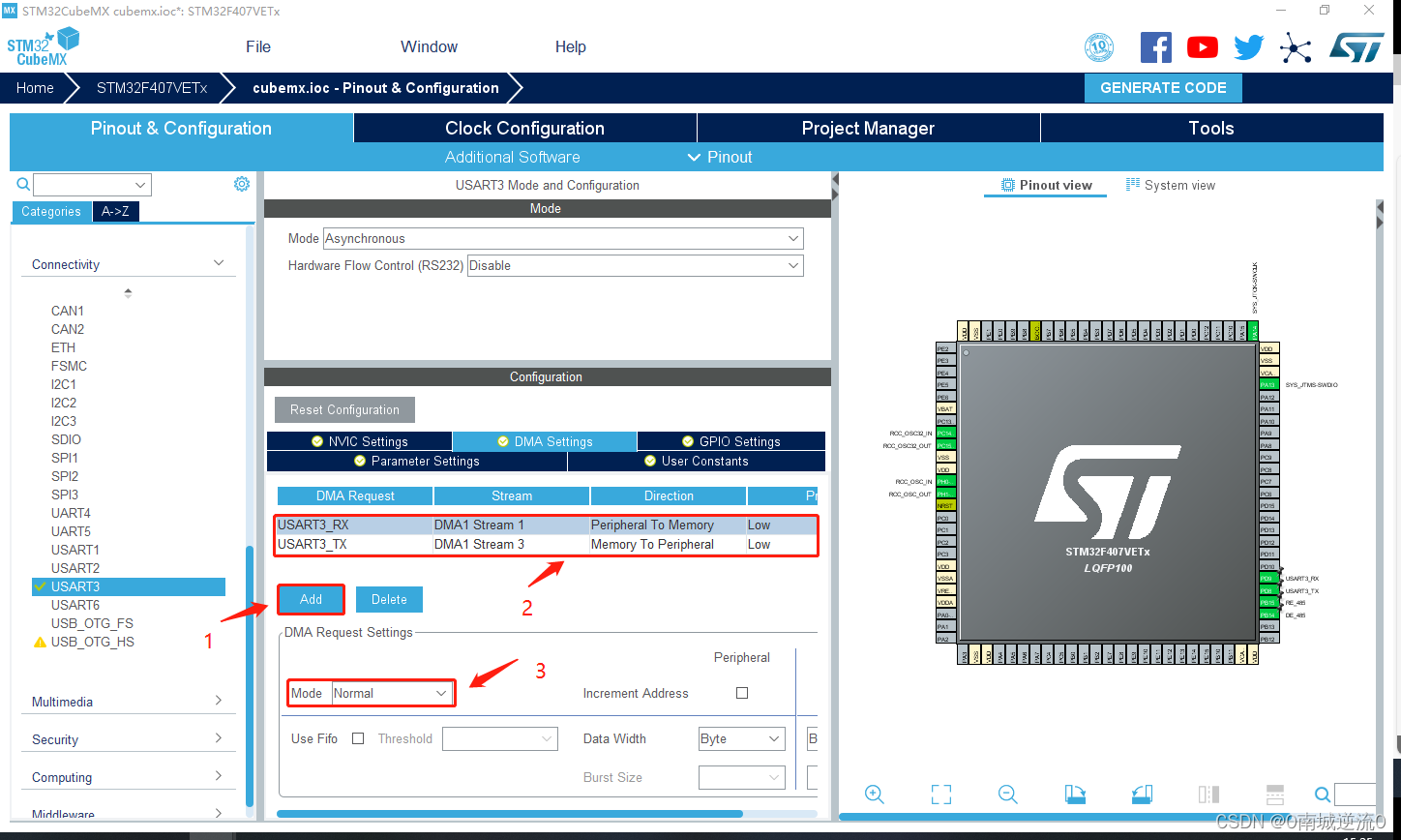 【STM32】RTT-Studio中HAL库开发教程二：RS485-DMA串行通信_stm32f4进行485通信编程hal库-CSDN博客