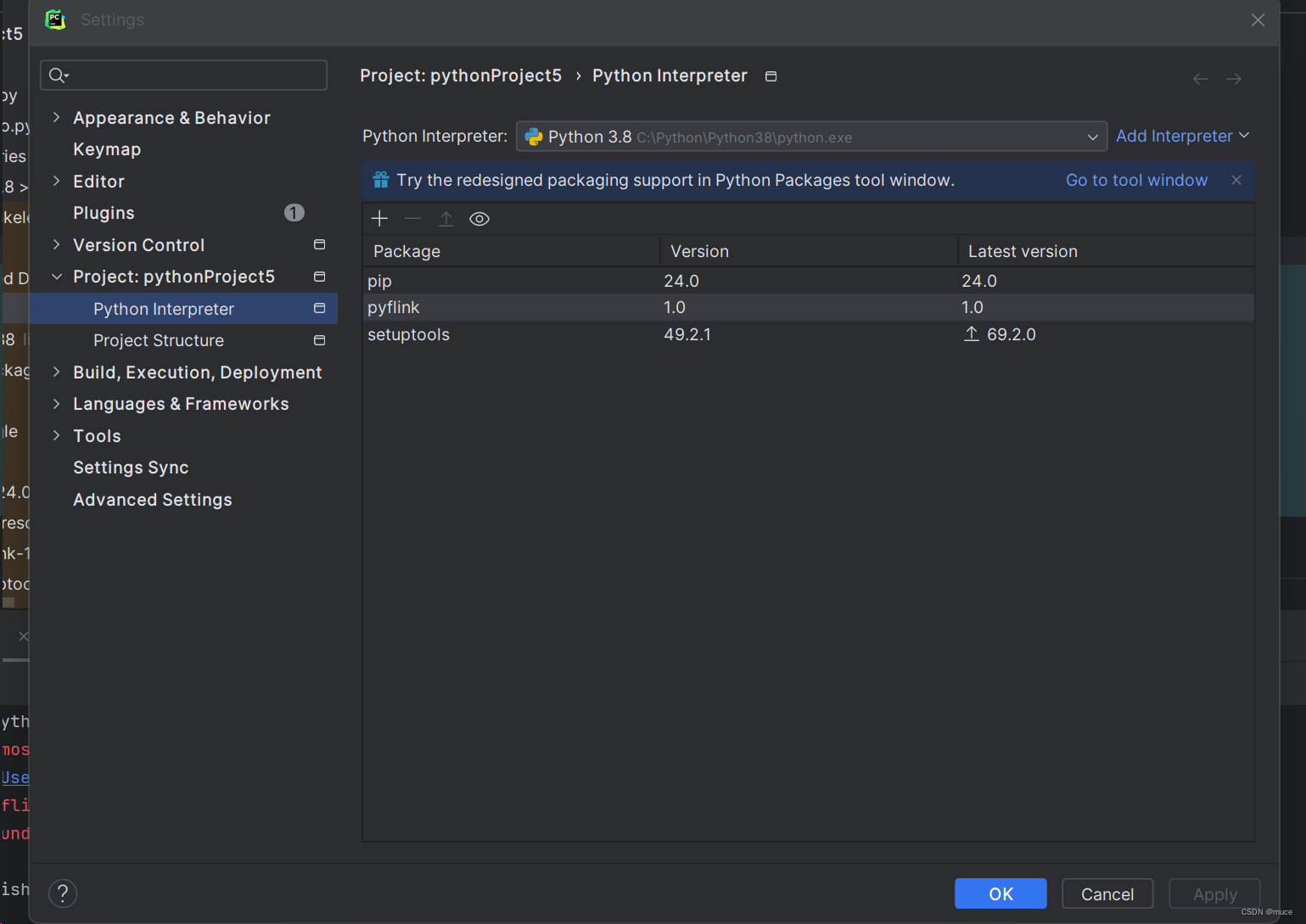 No module named ‘pyflink‘_modulenotfounderror: no module named 'pyflink-CSDN博客