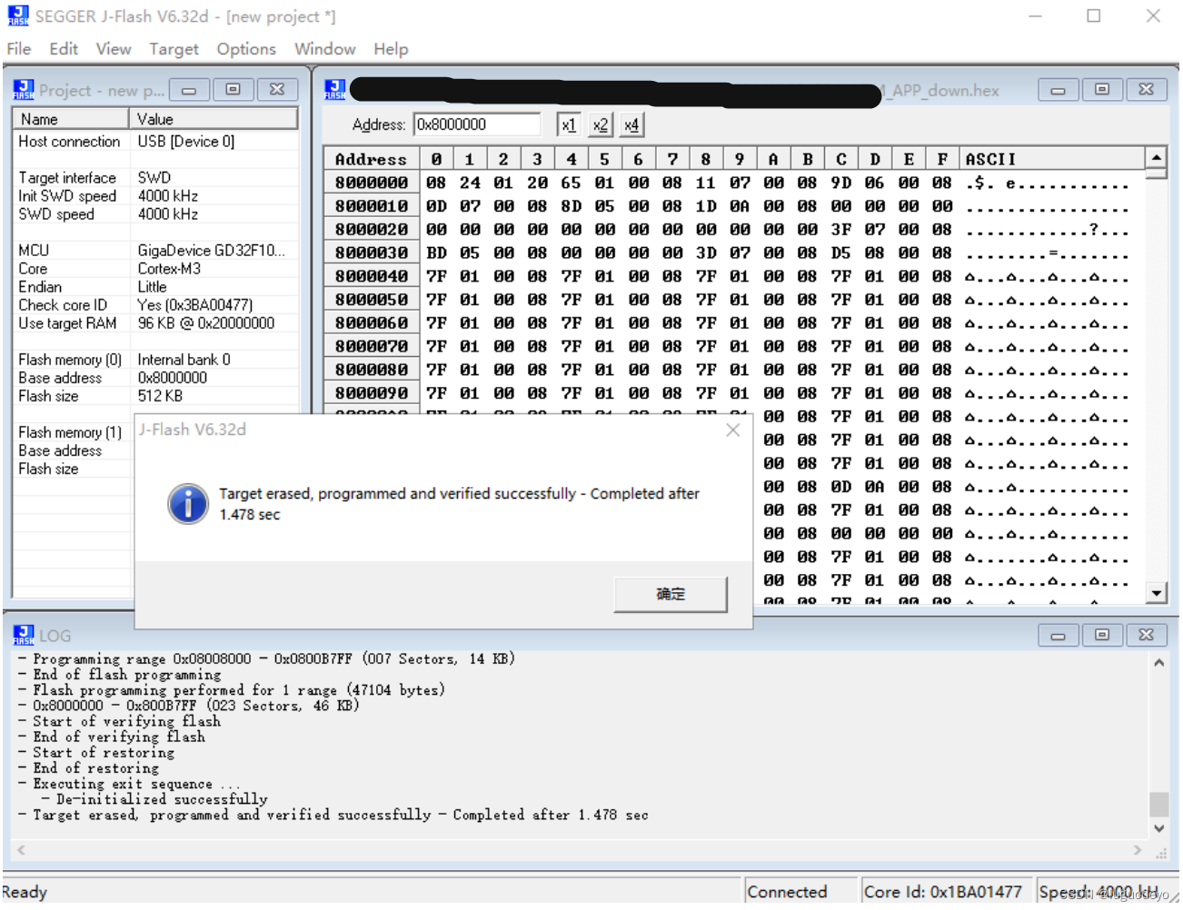 MCU单片机独立烧写HEX程序文件说明（使用J-flash）_gd32使用jlink烧写hex-CSDN博客