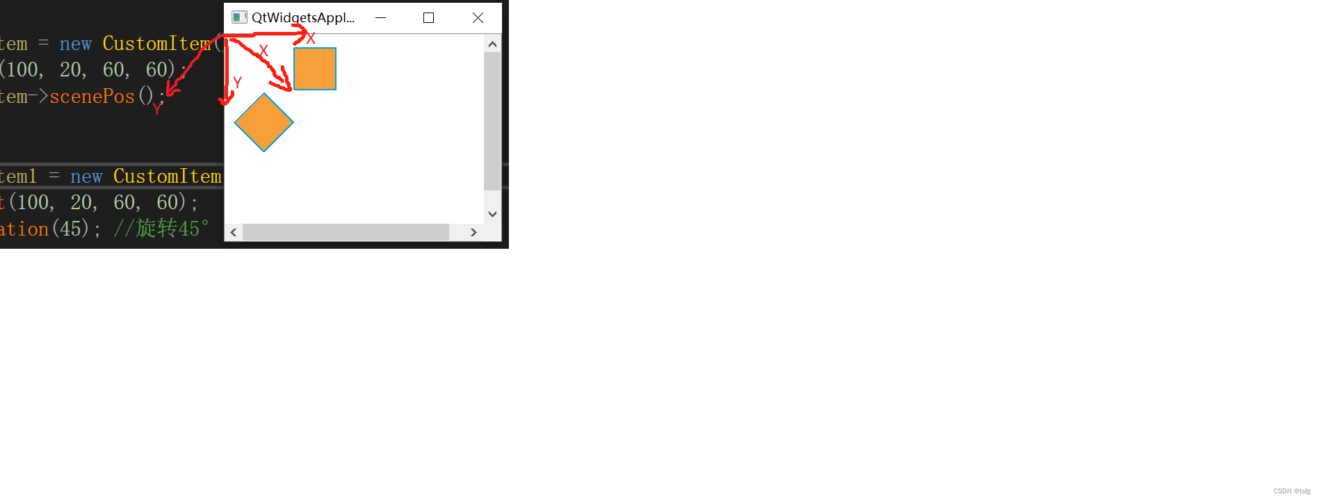 QGraphicsScene管理QGraphicsItem(单击/选择/移动/缩放/删除）_qgraphicsscene 边框去除-CSDN博客