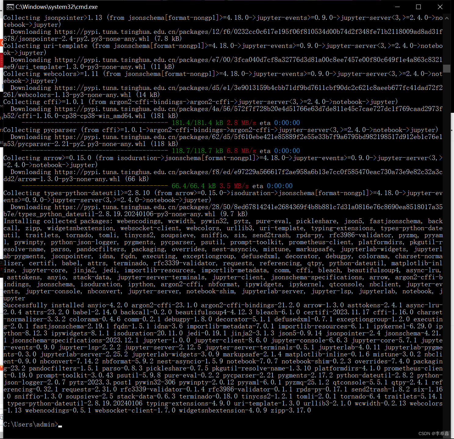 pip镜像站下载jupyter notebook遇到的问题·和解决方法_pip install jupyter notebook下载卡住了 ...