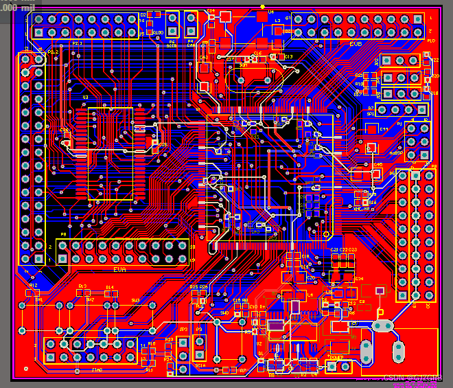 基于tms320f2812芯片dsp最小系统开发板硬件altium（原理图pcb）工程文件，ad09设计的工程文件tms320f2812的最小系统 Csdn博客