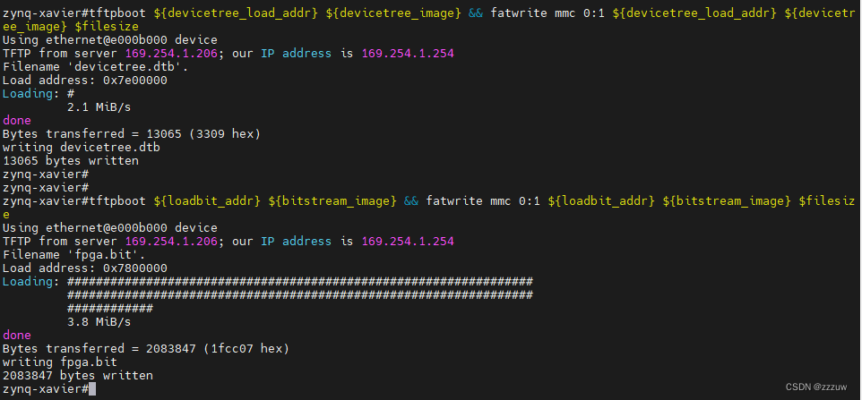 关于zynq7007/7020系列核心板fpga.bit与devicetree.dtb不匹配，导致文件系统挂掉：U-boot模式下替换fpga.bit/devicetree.dtb等文件解决 ...