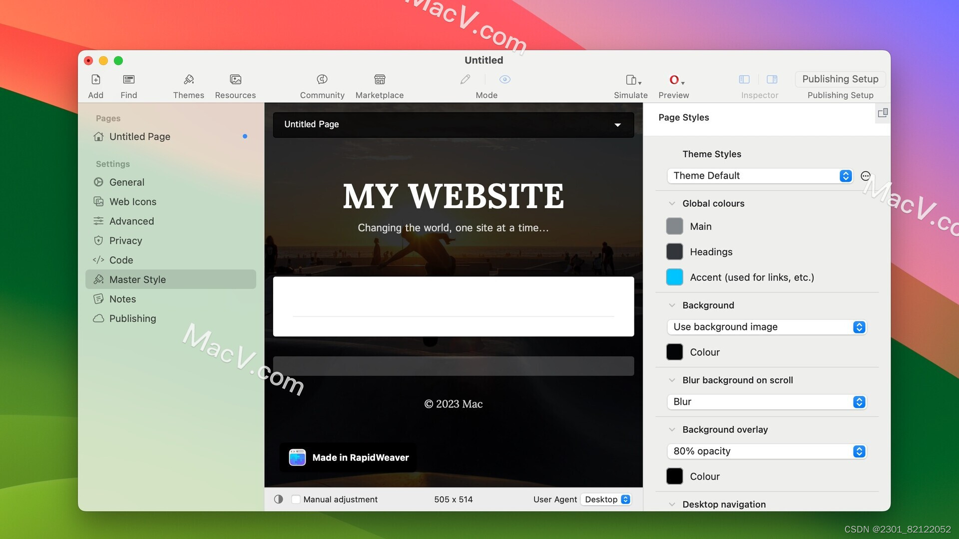 经典网页设计软件：RapidWeaver 9 for Mac-CSDN博客