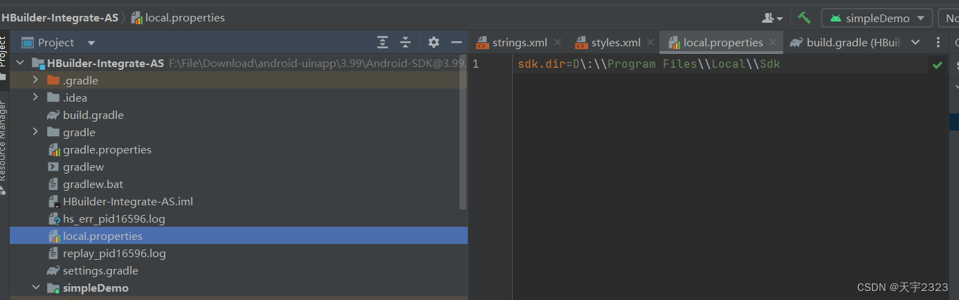 SDK location not found. Define location with an ANDROID_SDK_ROOT environment variable or by ...