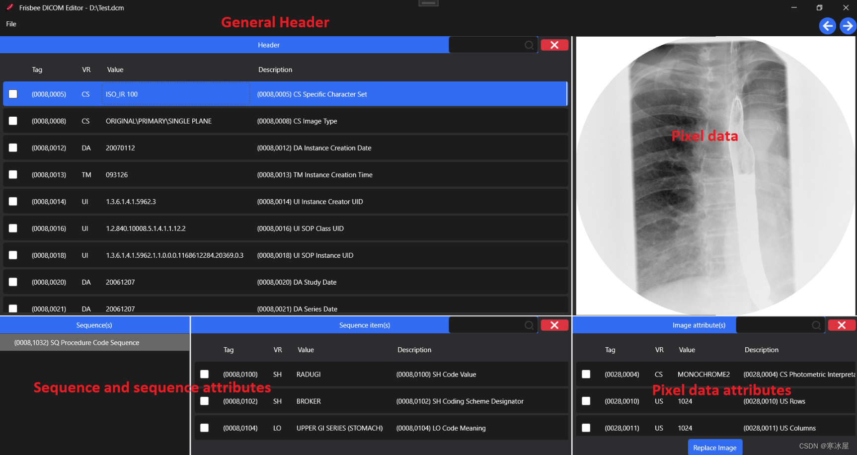 Frisbee——一个简单的DICOM编辑器_dicom编辑工具-CSDN博客