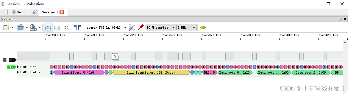 使用PulseView逻辑分析仪软件 解码CAN总线数据-CSDN博客