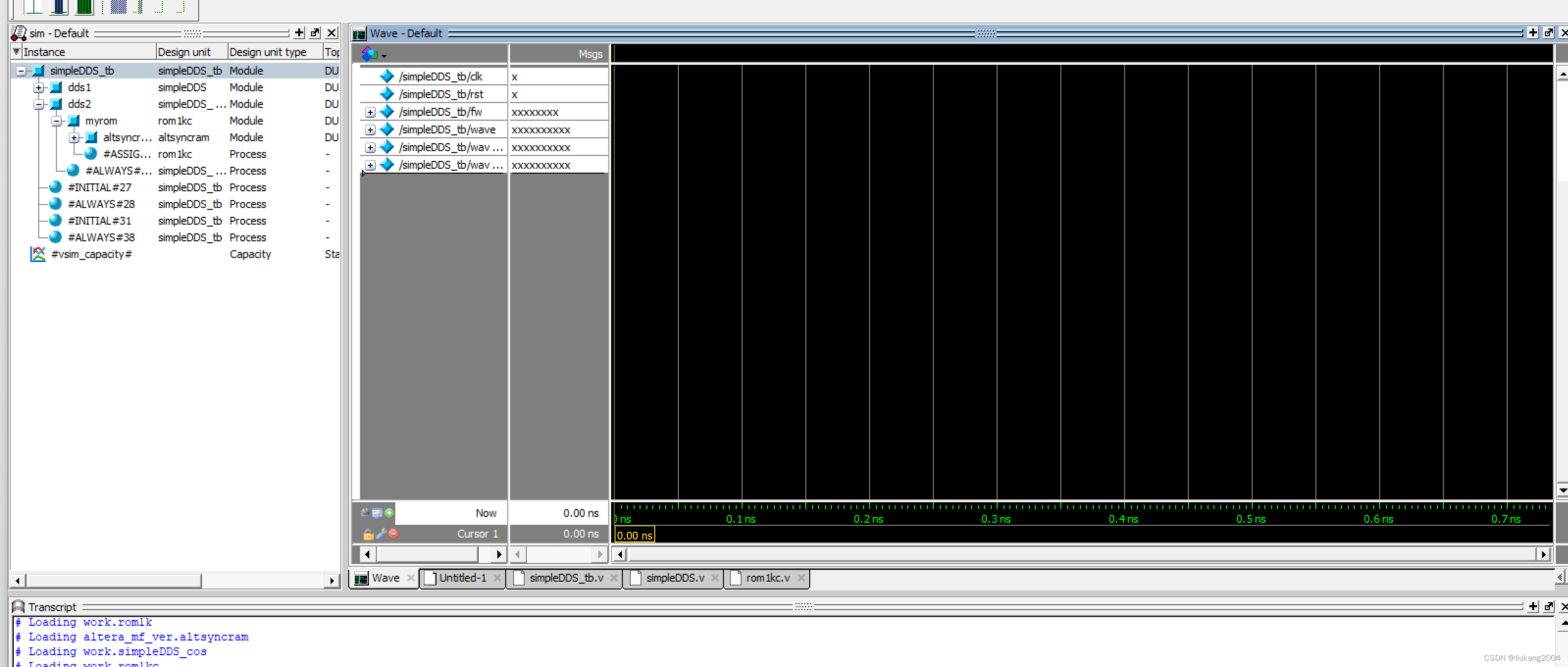 解决vsim19报错的方法，test bench与modelsim联合仿真_modelsim vsim-19-CSDN博客