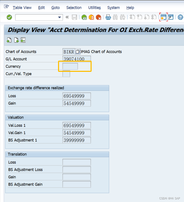 SAP FICO 科目清账时Error message F5063 Ex.rate diff.accts are incomplete for account XXX currency XXX ...