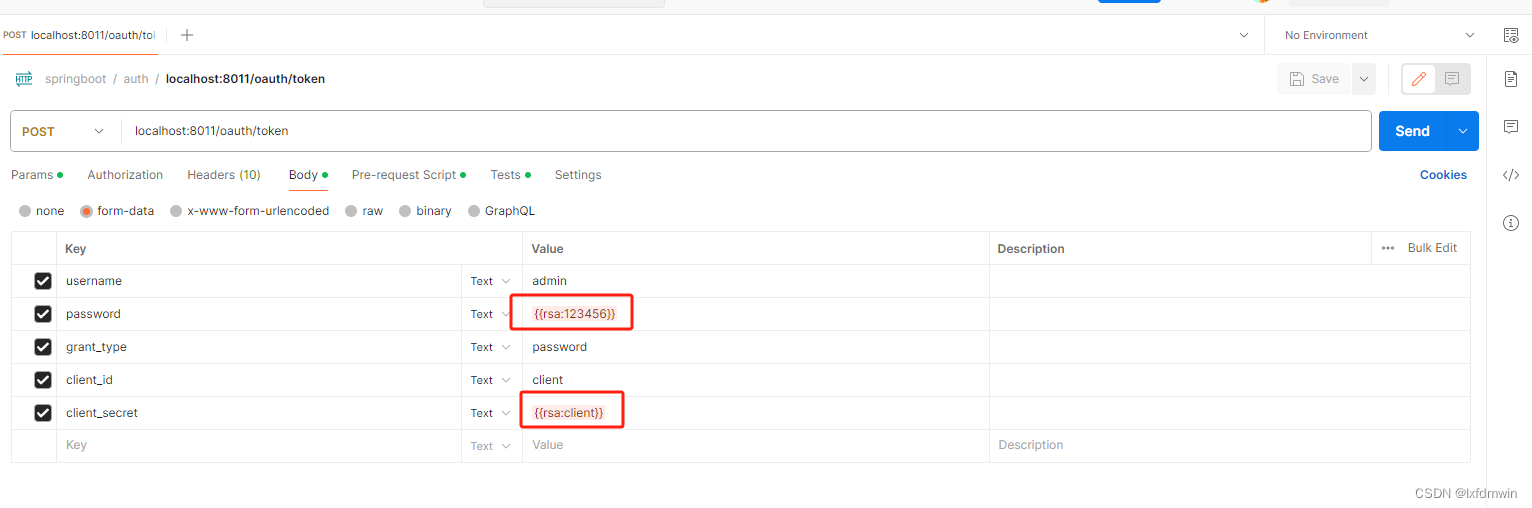 Postman使用RSA加密字段及保存认证token_postman rsa加密-CSDN博客