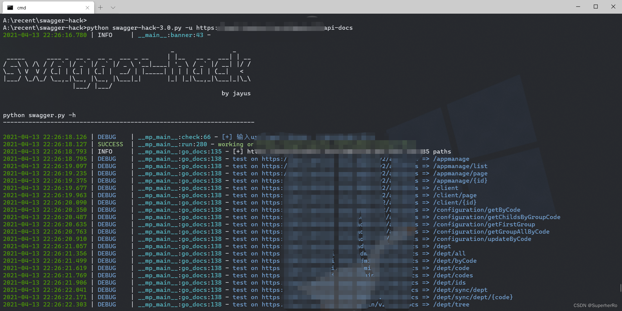 自动化爬取并自动测试所有swagger接口-swagger-hack-CSDN博客
