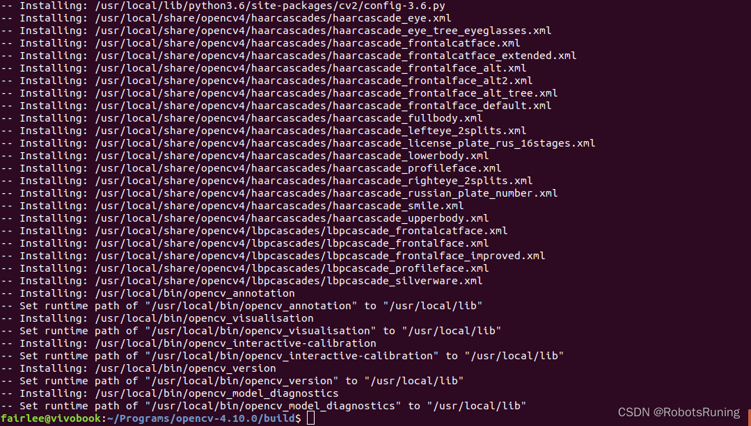 Ubuntu18.04 安装opencv 4.8.0教程（亲测可用）_ubuntu18.04安装opencv4.8-CSDN博客