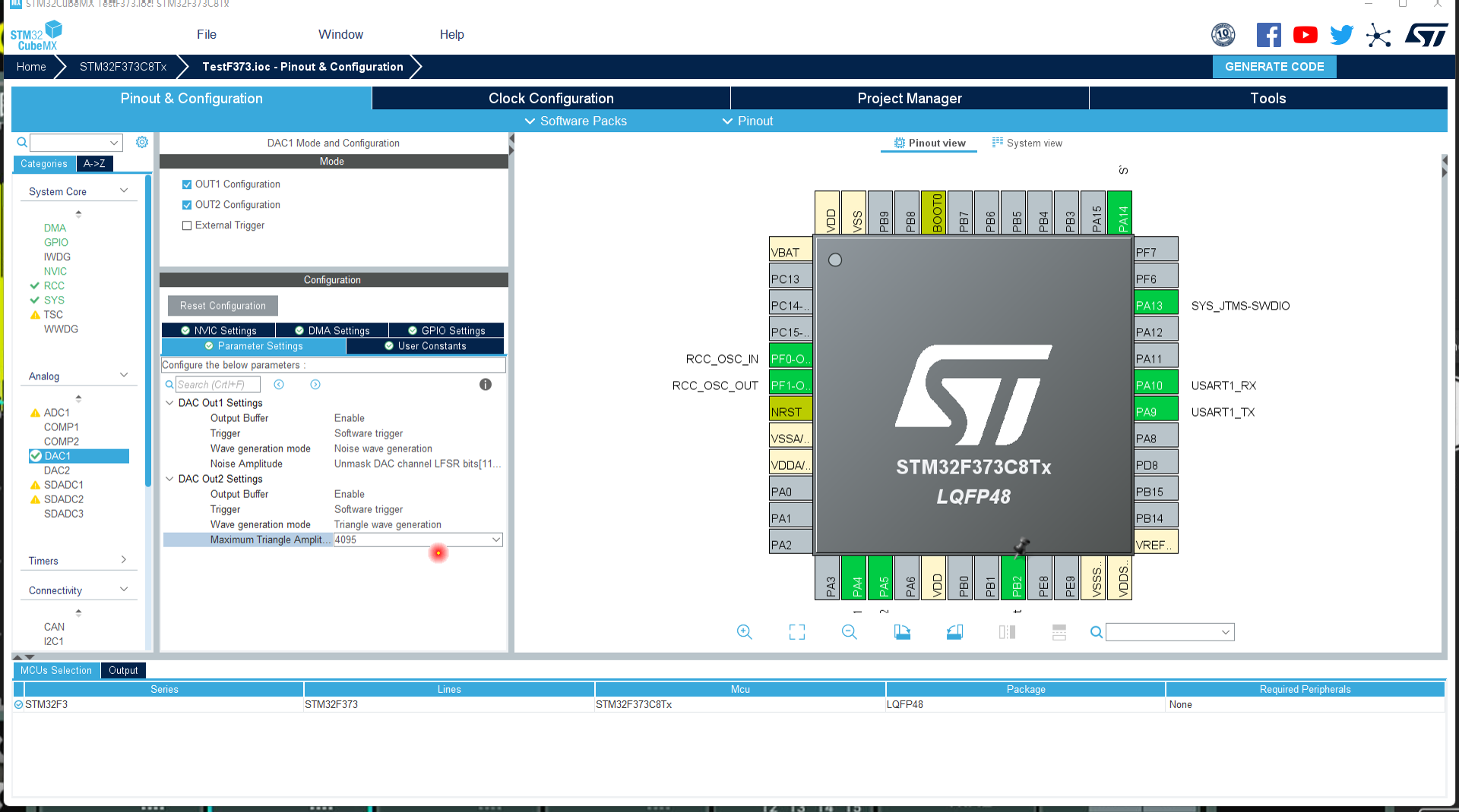 STM32F373中的DAC信号产生模式-CSDN博客