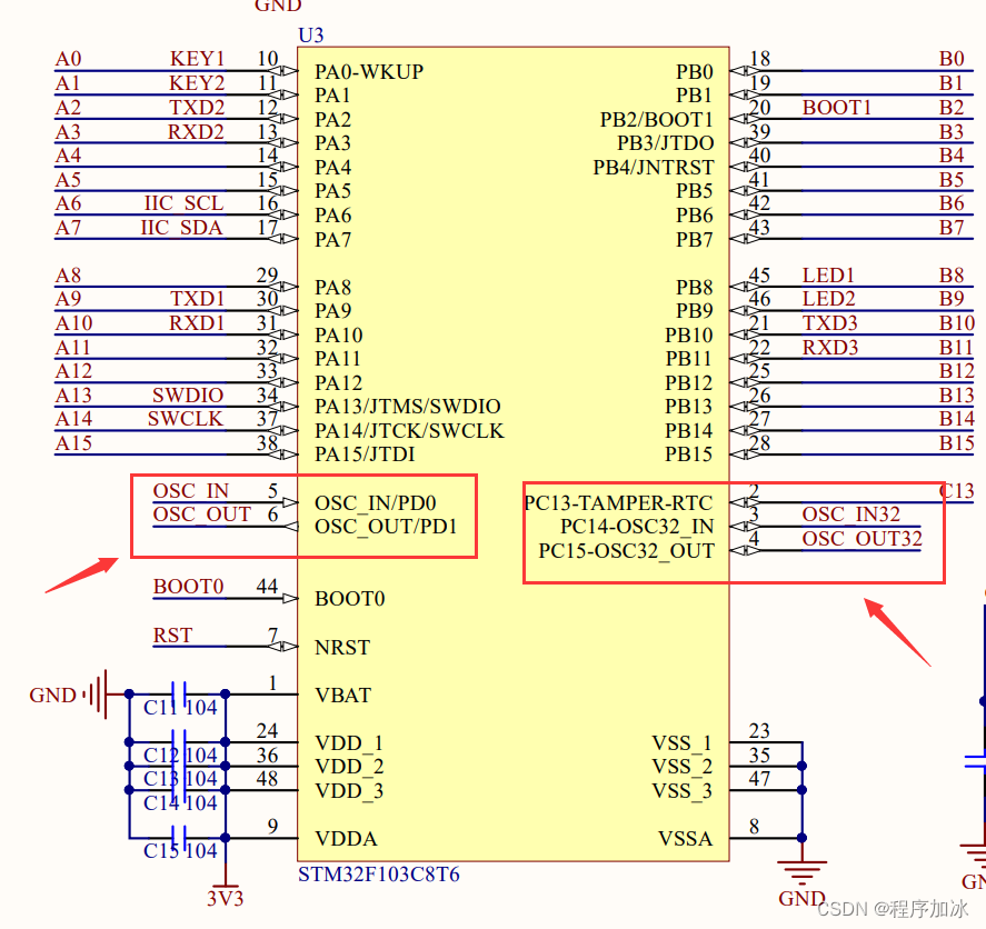 STM32原理图讲解_stm32可以把5v降到3.3v吗-CSDN博客