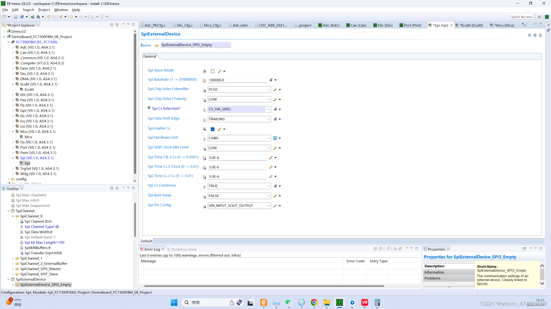 Autosar——MCAL SPI配置及使用学习笔记_autosar spi-CSDN博客