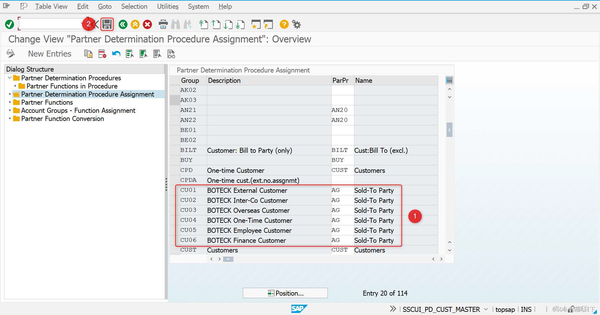 32 SD配置-合作伙伴确认-设置客户主数据的合作伙伴确定(Set Up Partner Determination)_sap partner ...