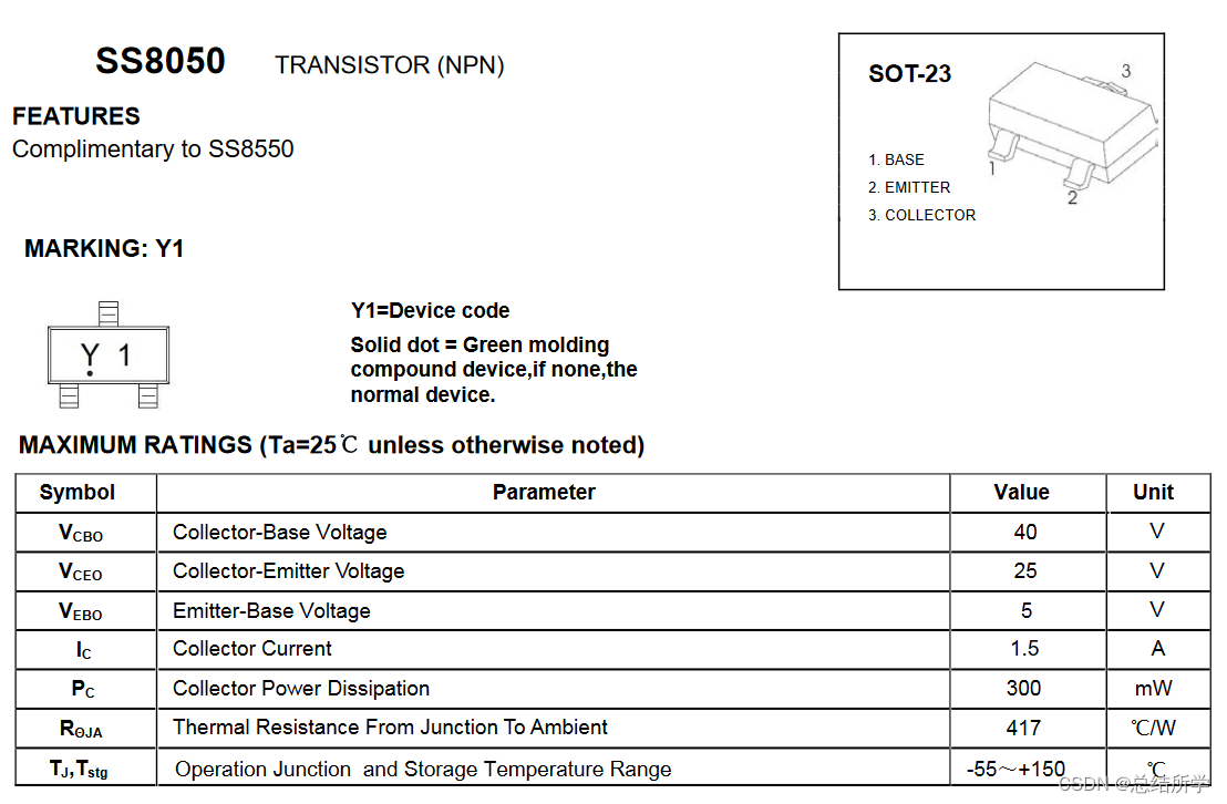 SS8050与S8050的区别_贴片ss8050和s8050区别-CSDN博客