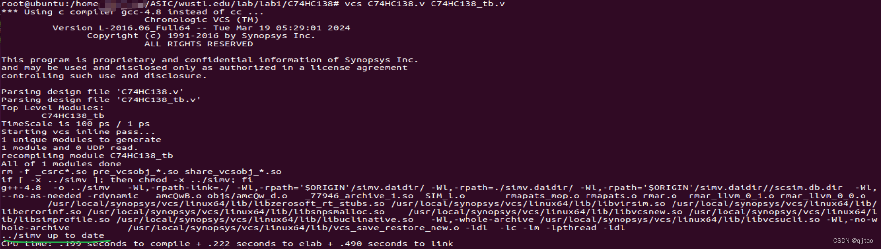 vcs ln: failed to create symbolic link ‘_76005_archive_1.so‘: Operation not supported_ln: cannot ...
