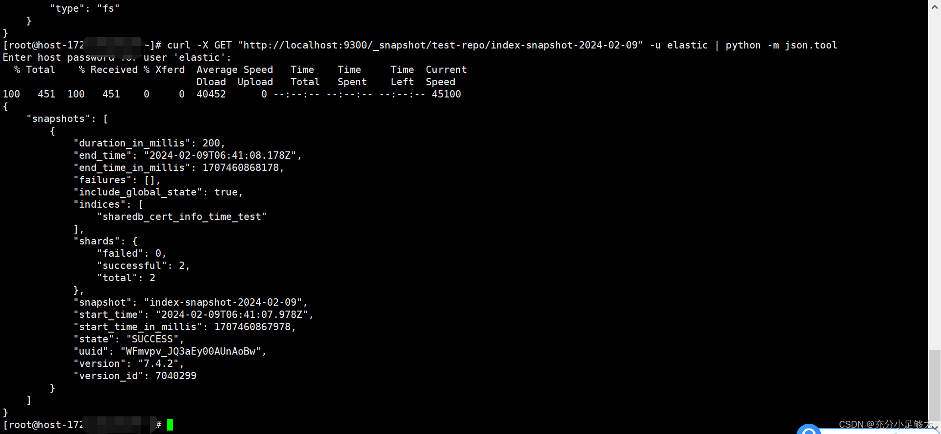 【笔记】Elasticsearch snapshot（快照）数据迁移_es snapshot-CSDN博客